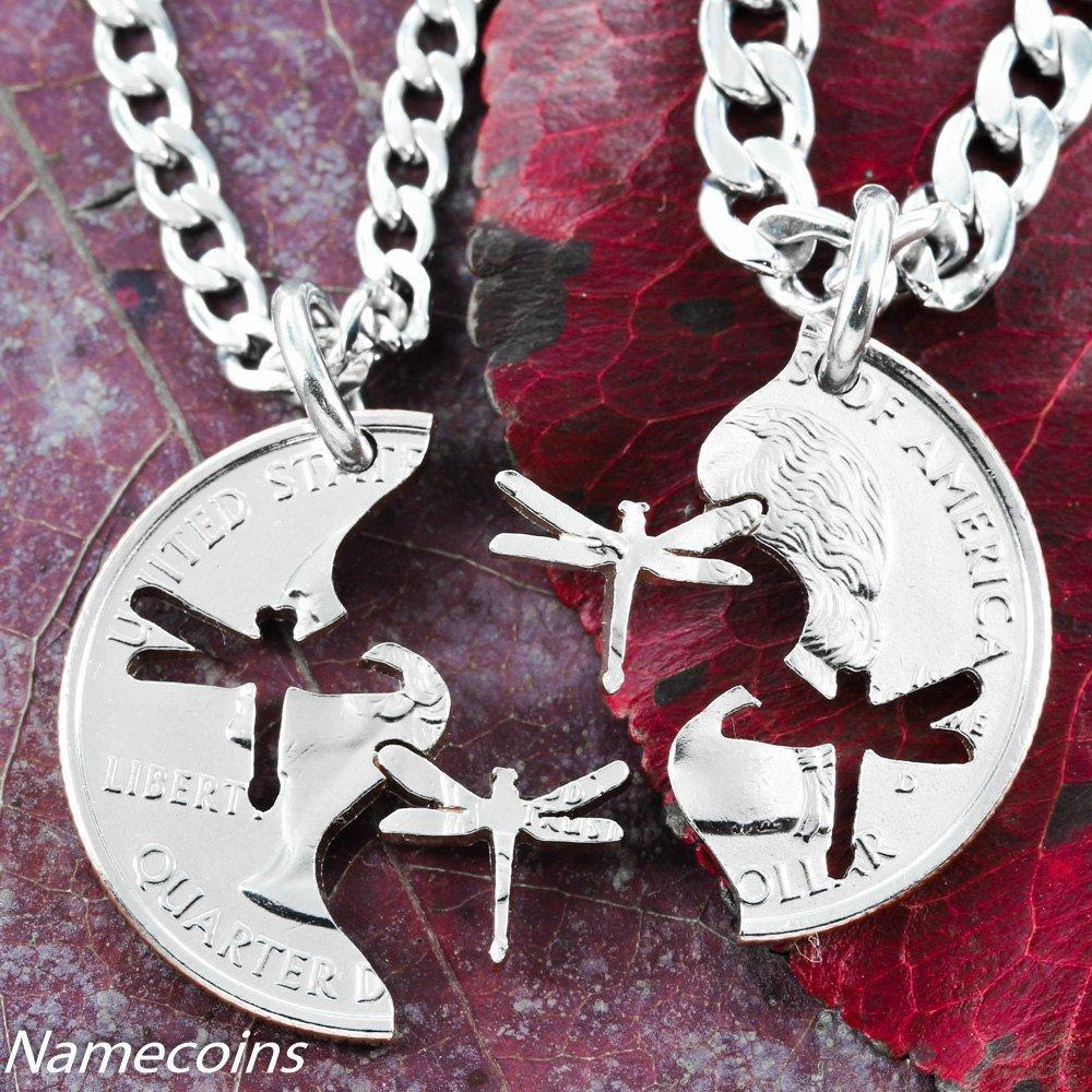 Dragonfly Jewelry, Interlocking Necklaces – Namecoins