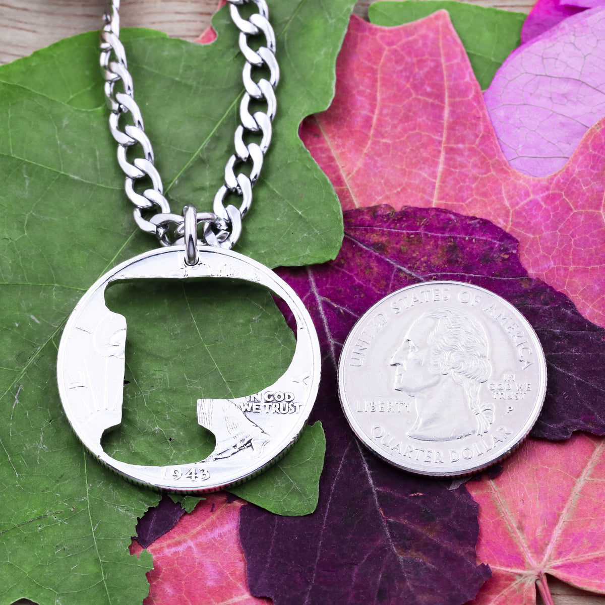 Fancy Cut Out Letter, Inside Outside Necklaces – Namecoins