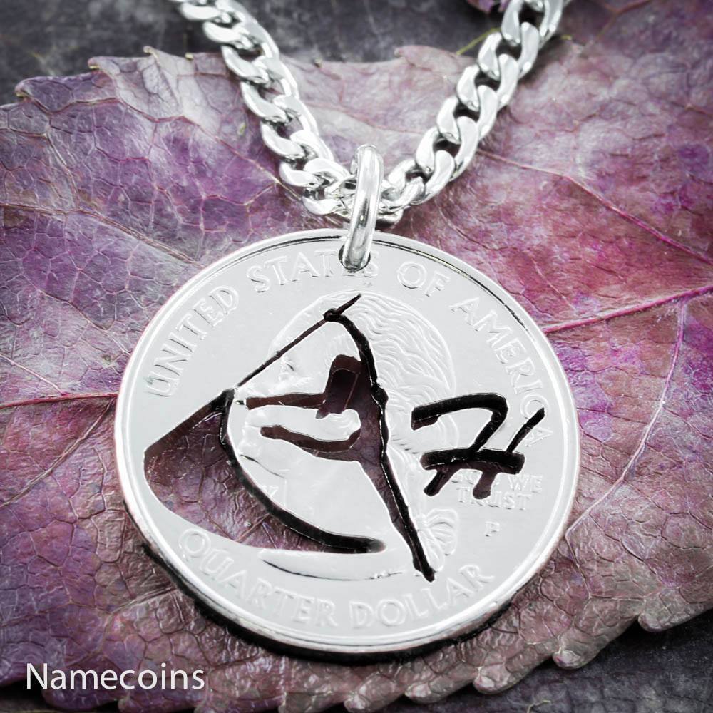 Color Guard Necklace Dancing with Your Custom Initial – Namecoins