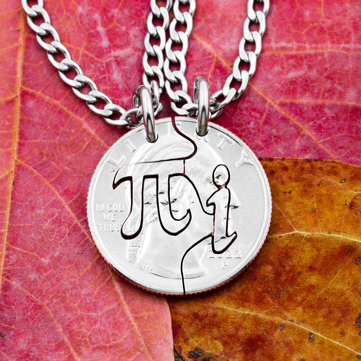 Interlocking Pi and Imaginary Numbers, Math Symbol Necklaces – Namecoins